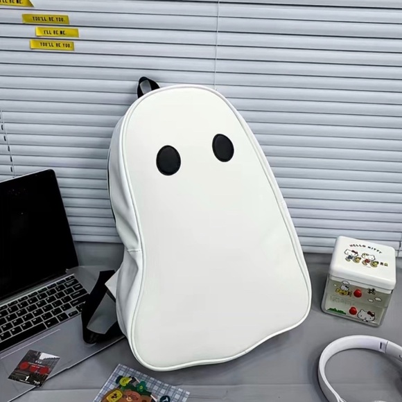 Bags | New Full Size Ghost Backpack White | Poshmark